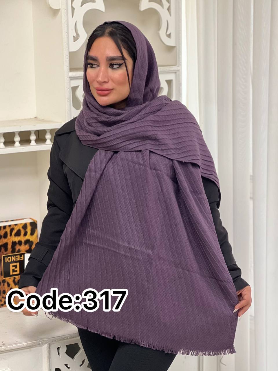 شال بافت پلیسه کد317 – فروشگاه اینترنتی شال و روسري سِت